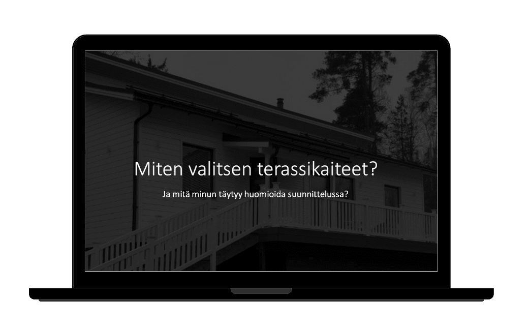 Opas terassikaiteen valintaan - Vinyyliaidat